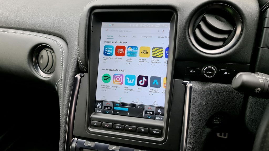 T-Rex V2 Pro Kit for Nissan GTR - Tablet Touchscreen AV System ...