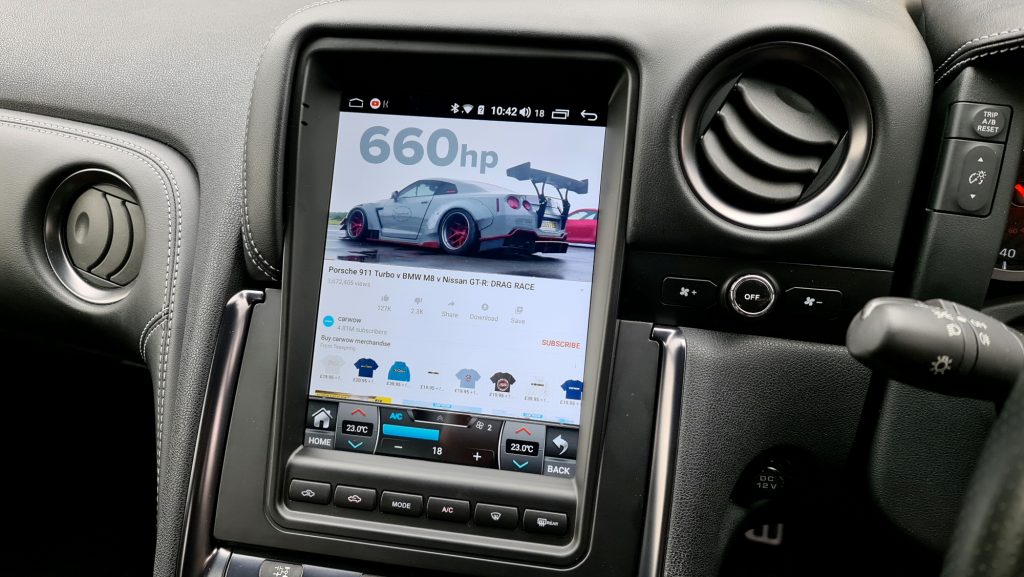 T-Rex V2 Pro Kit for Nissan GTR - Tablet Touchscreen AV System ...