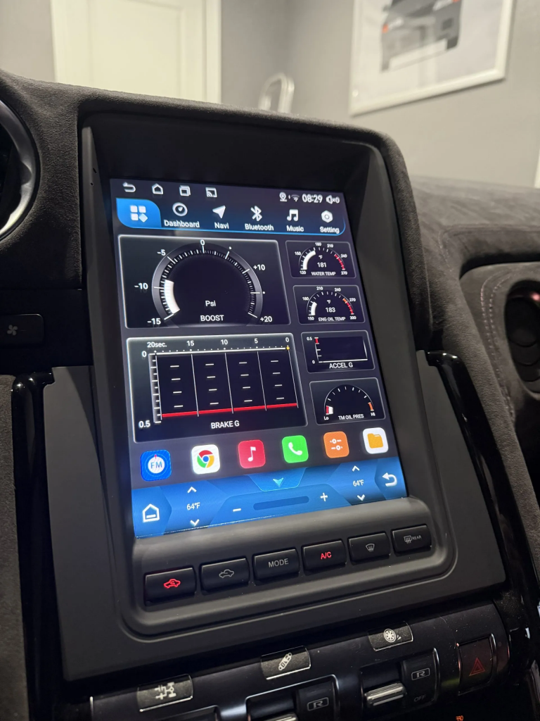 T-Rex V2 Pro Kit for Nissan GTR - Tablet Touchscreen AV System ...